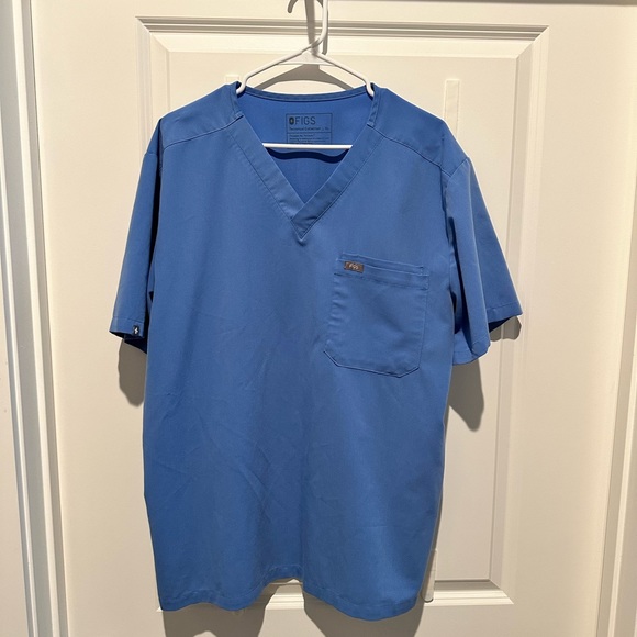Figs | Shirts | Figs Xl Blue Leon Two Pocket Scrub | Poshmark